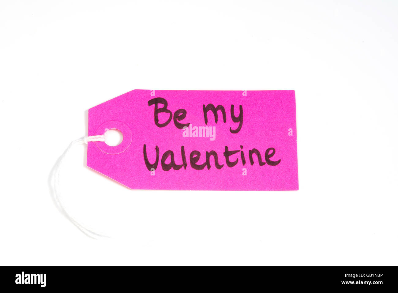 tag with string and message isolated on white background Stock Photo ...