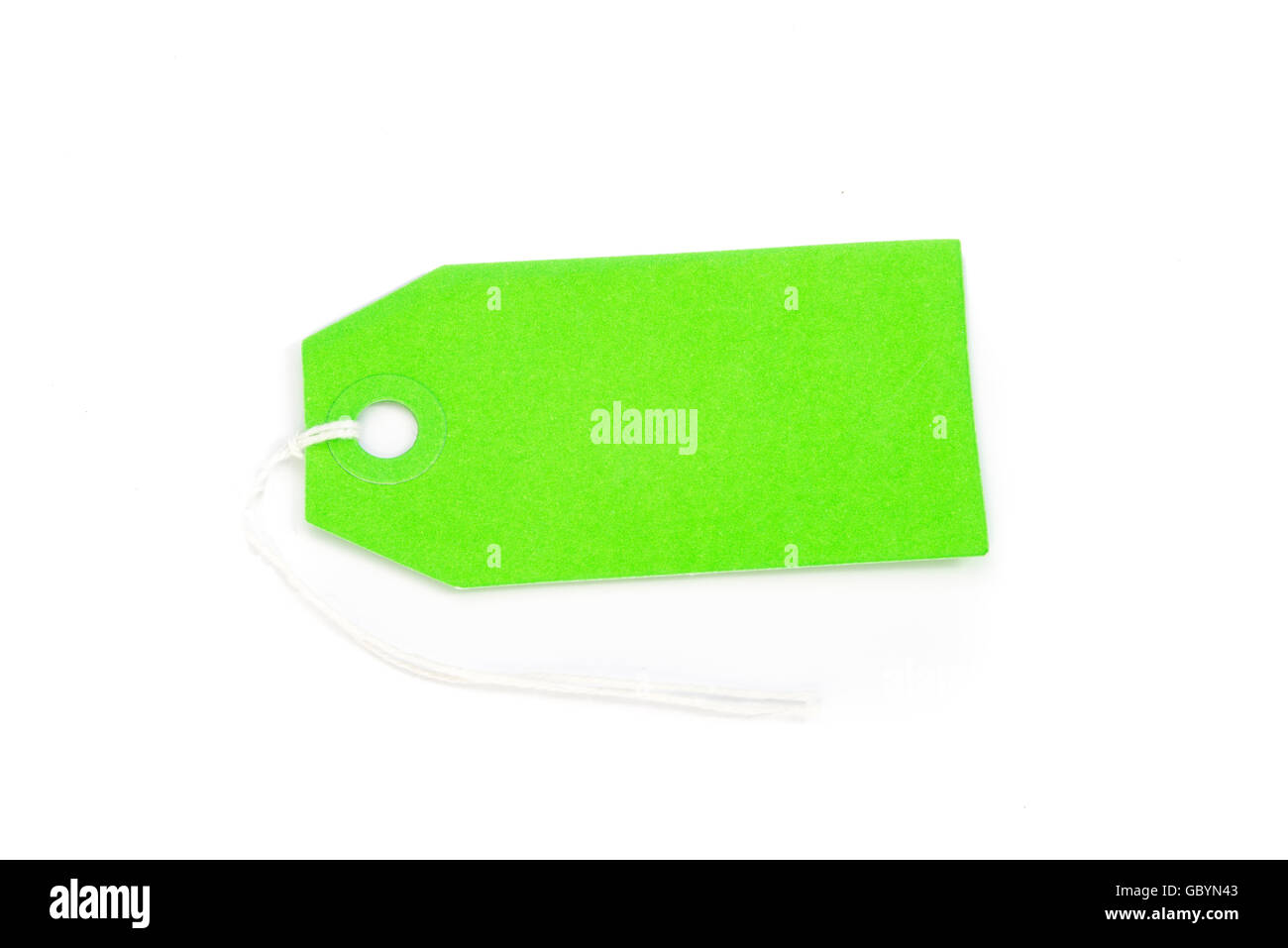 empty tag isolated on white background Stock Photo - Alamy