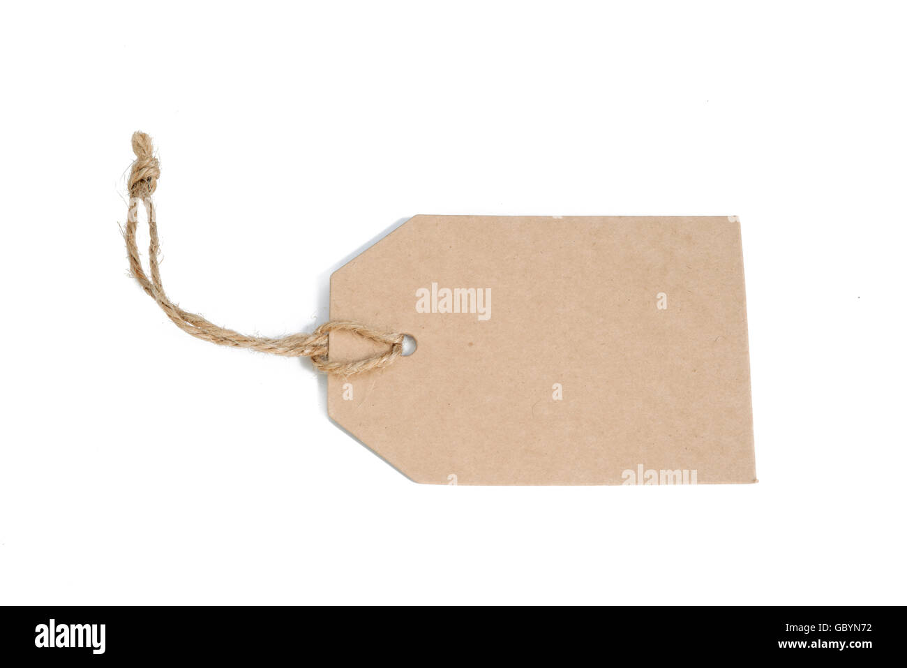 empty tag isolated on white background Stock Photo - Alamy
