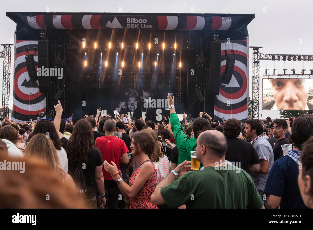 BBK Live 3 day music festival at Bilbao,Basque,Spain Stock Photo - Alamy