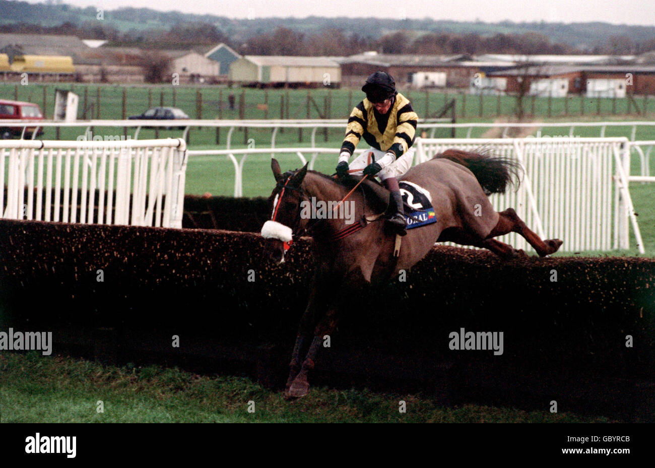 Horse Racing - Coral Welsh Grand National - Newbury Stock Photo - Alamy