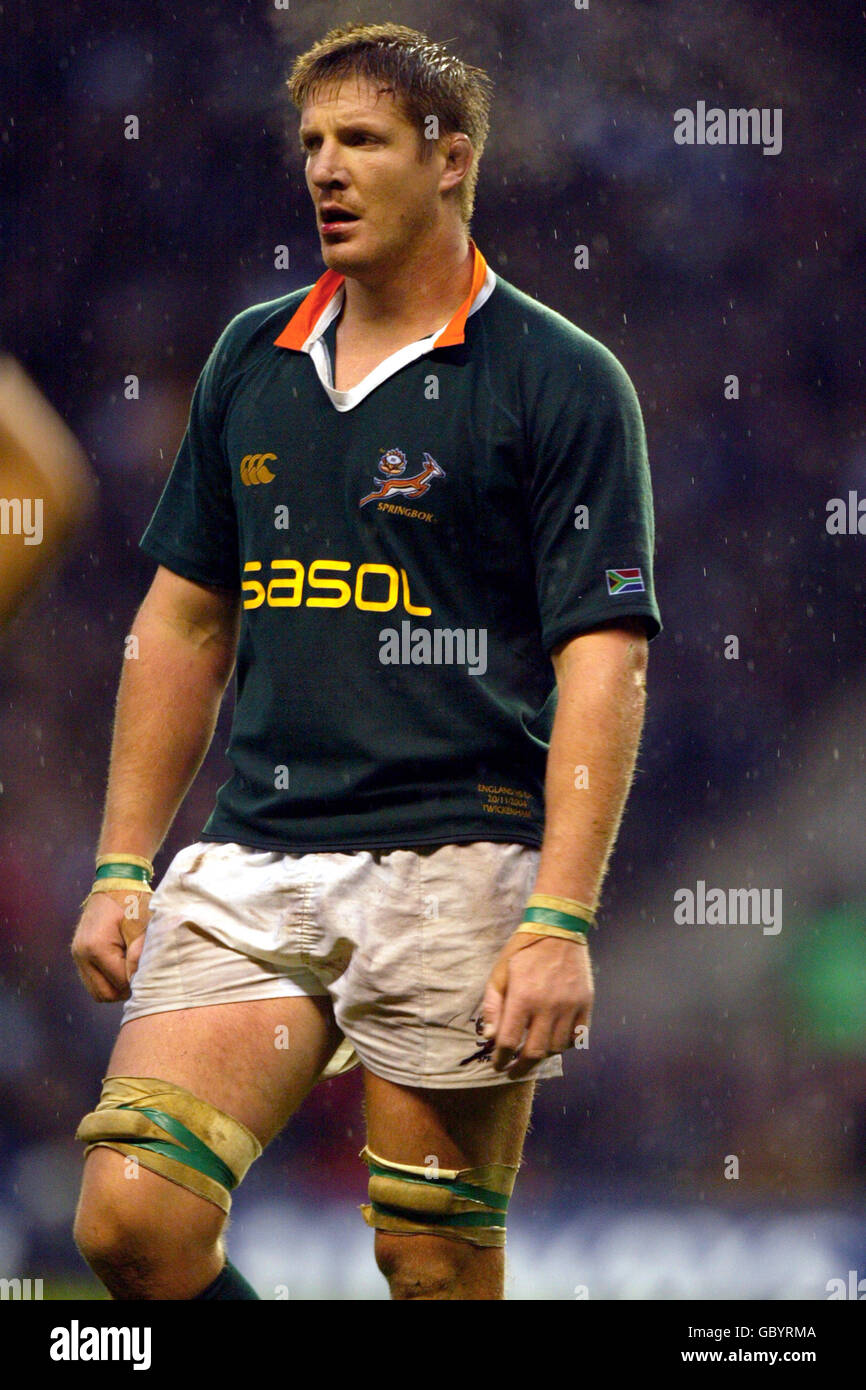 Rugby Union - Investec Challenge - England v South Africa. Bakkies ...