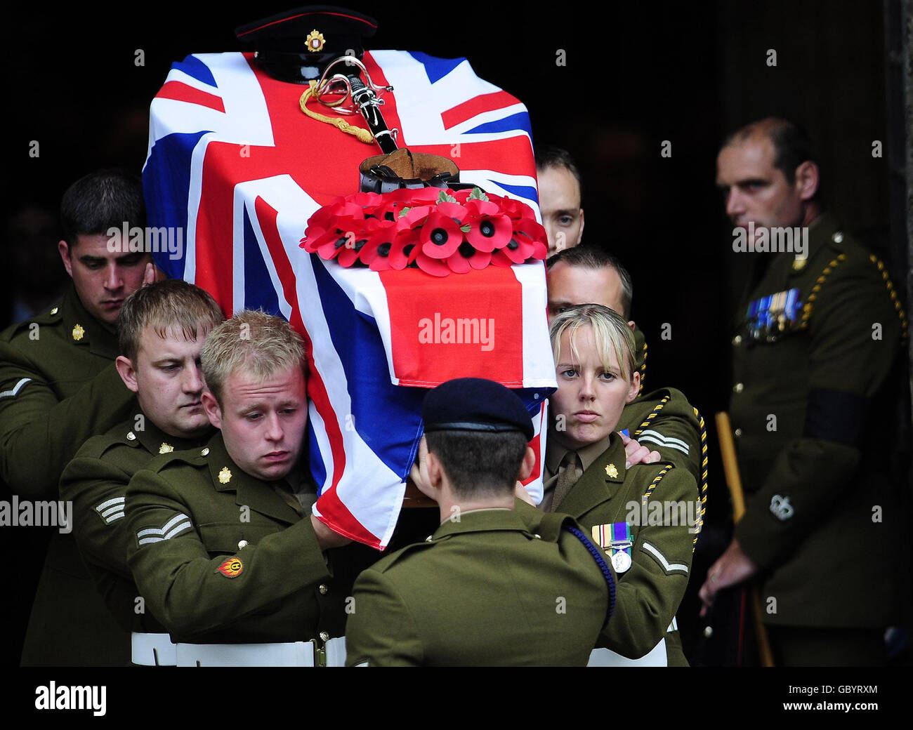 Captain Daniel Shepherd funeral Stock Photo - Alamy