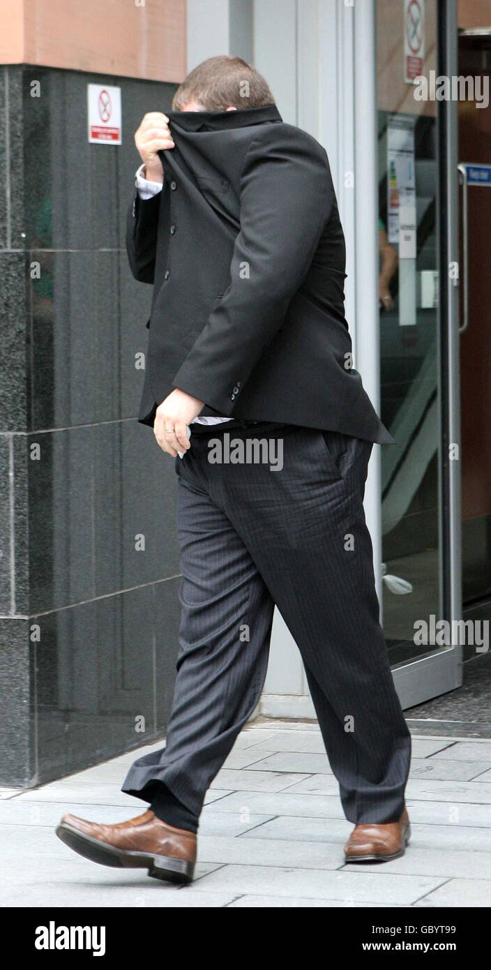 Gordon Forrest, 35, leaves Manchester Magistrates Court, charged with ...