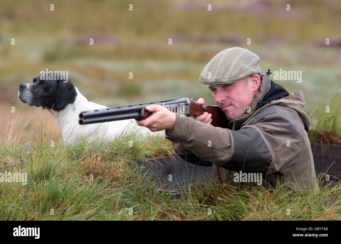 Ian Elliot, Grouse Keeper at Horseupcleugh and Pointing dogs, on the ...