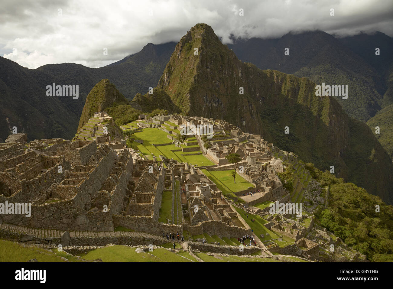 People Visiting Lost Incan City of Machu Picchu near Cusco in Peru ...
