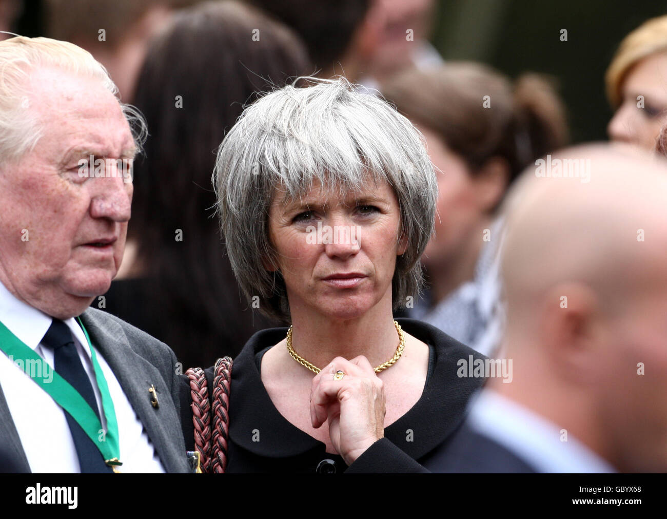 Julie Kirkbride, MP for Bromsgrove, attends the funeral of Private ...