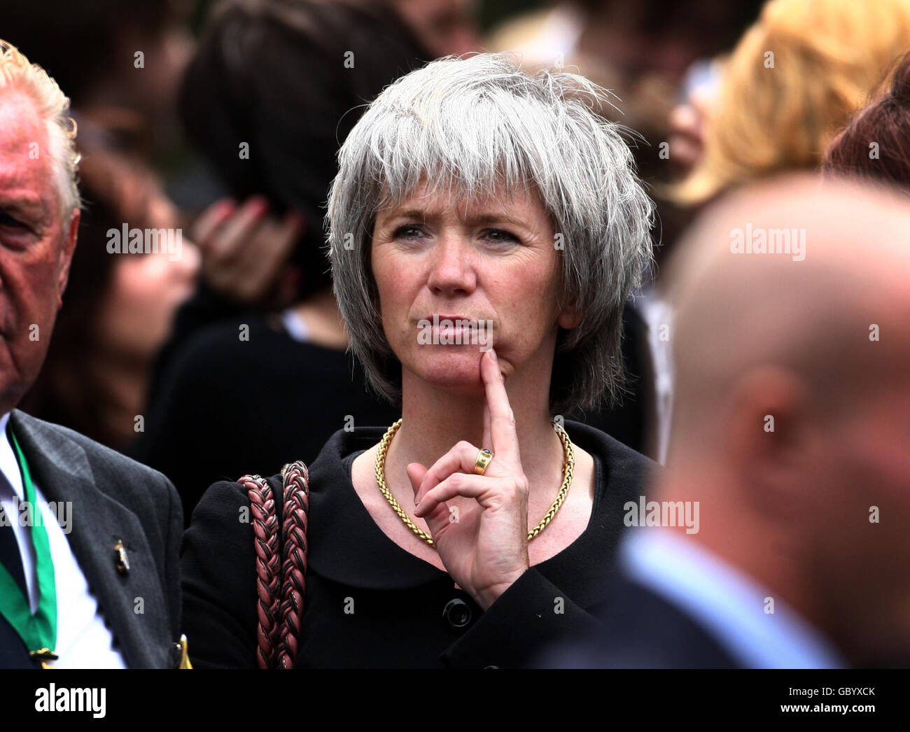 Julie Kirkbride, MP for Bromsgrove, attends the funeral of Private ...