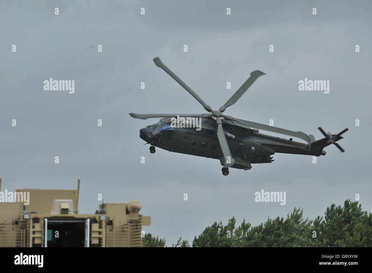 A Merlin helicopter during 11 Light Brigade's training exercise on ...