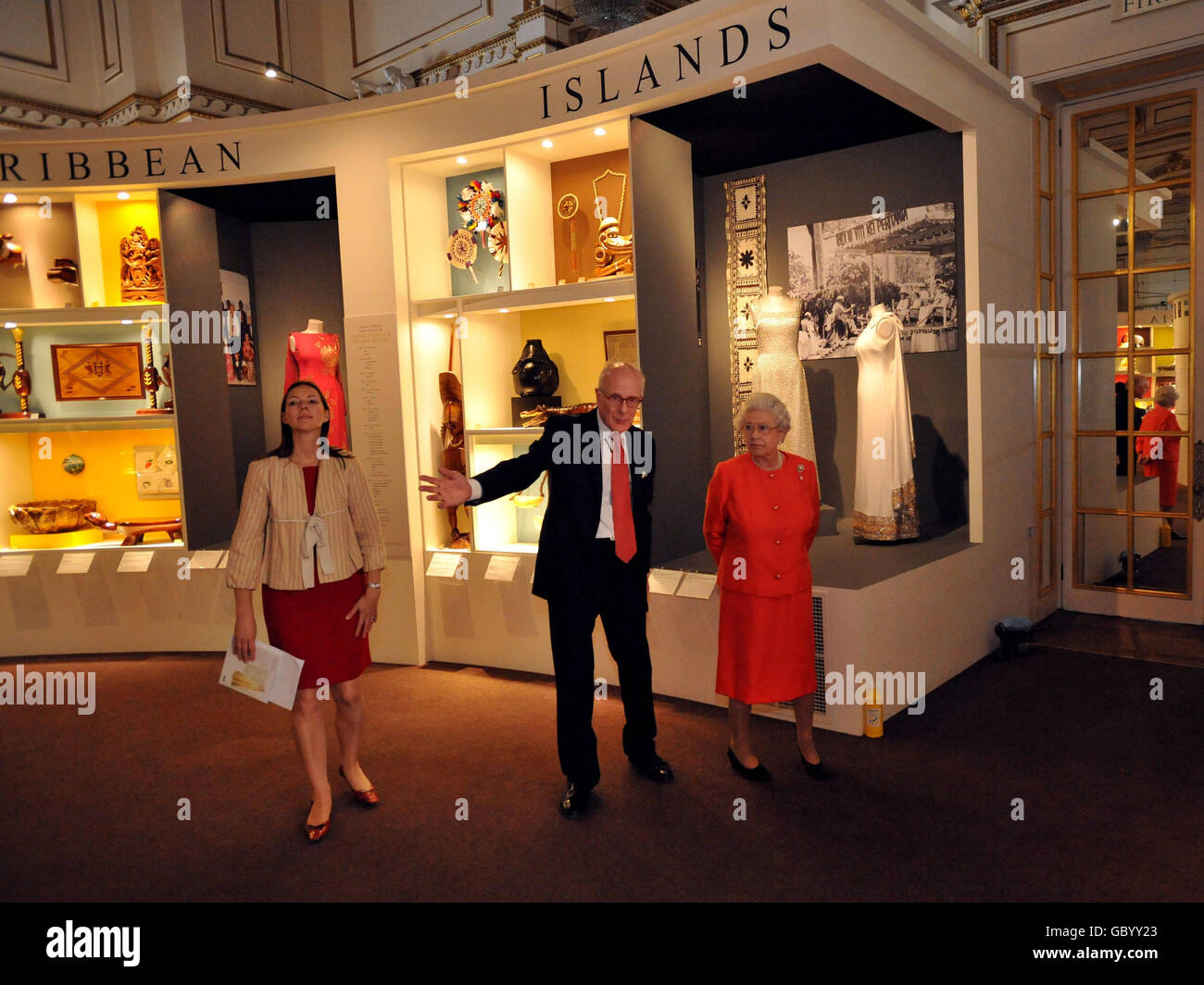 Britain's Queen Elizabeth II is shown around the Commonwealth ...