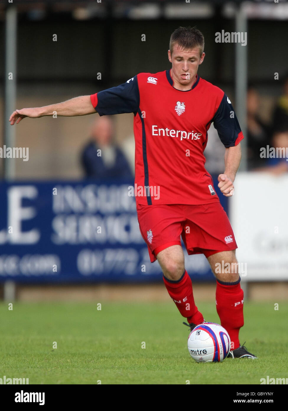Soccer pre friendly bamber bridge preston north end qed stadium hi-res ...