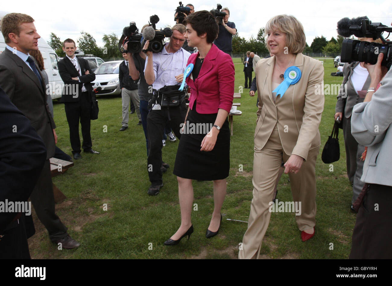 Conservative Parliamentary candidate Chloe Smith arrives at the Norwich ...