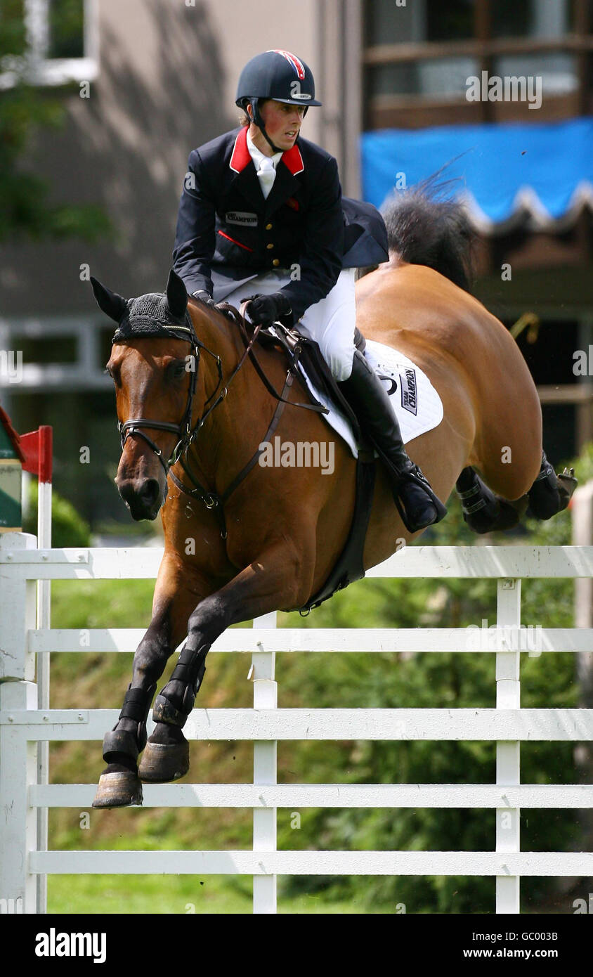Great Britain's Ben Maher riding Robin Hood W during the Meydan FEI ...