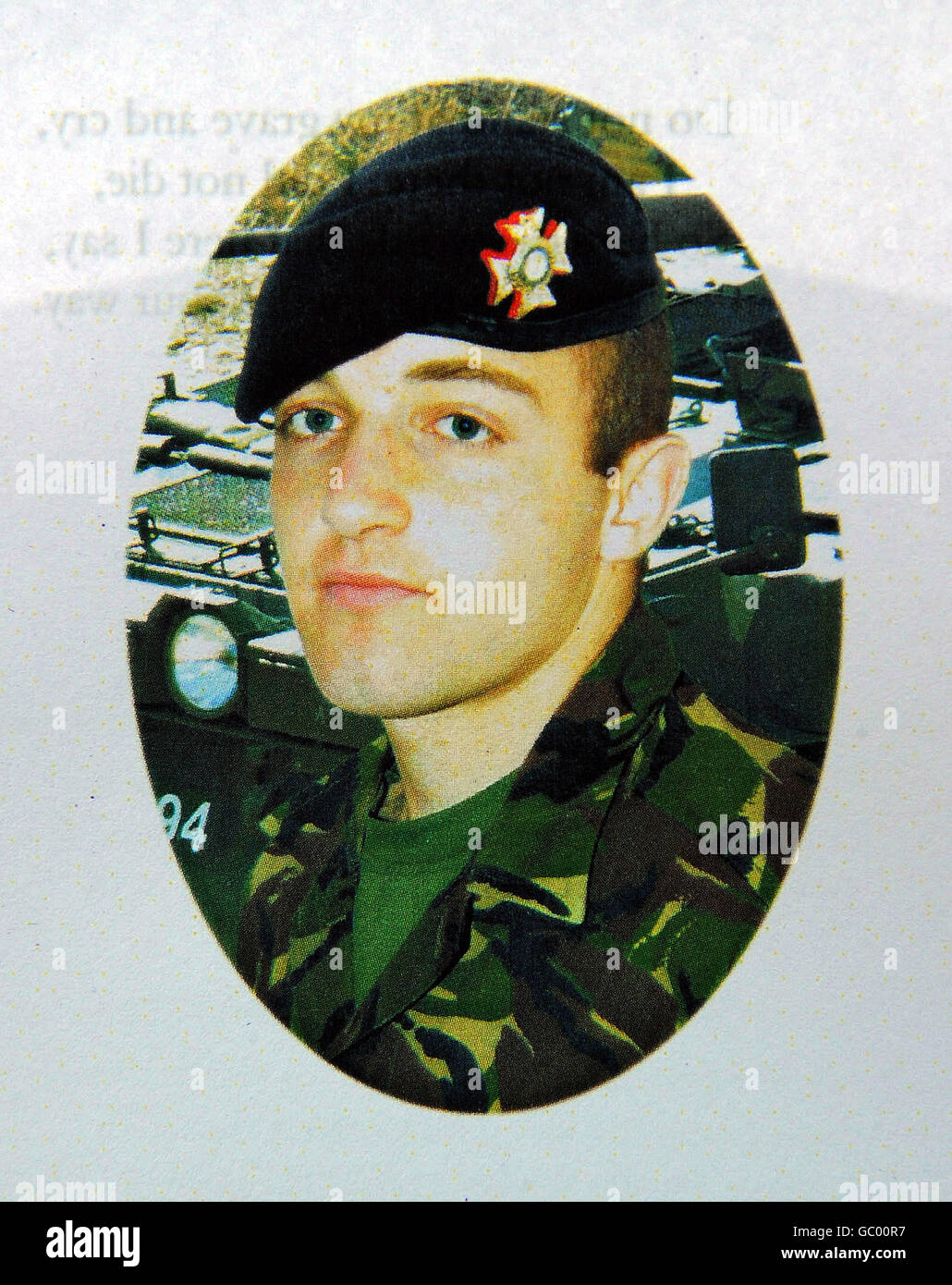 Trooper Christopher Whiteside funeral Stock Photo - Alamy