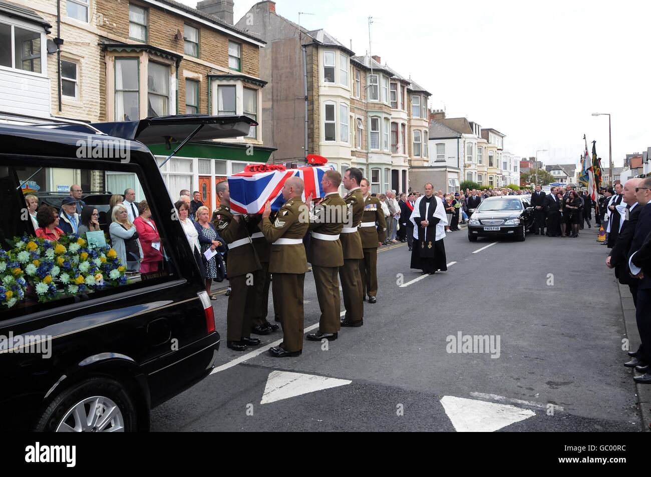Trooper Christopher Whiteside funeral Stock Photo - Alamy