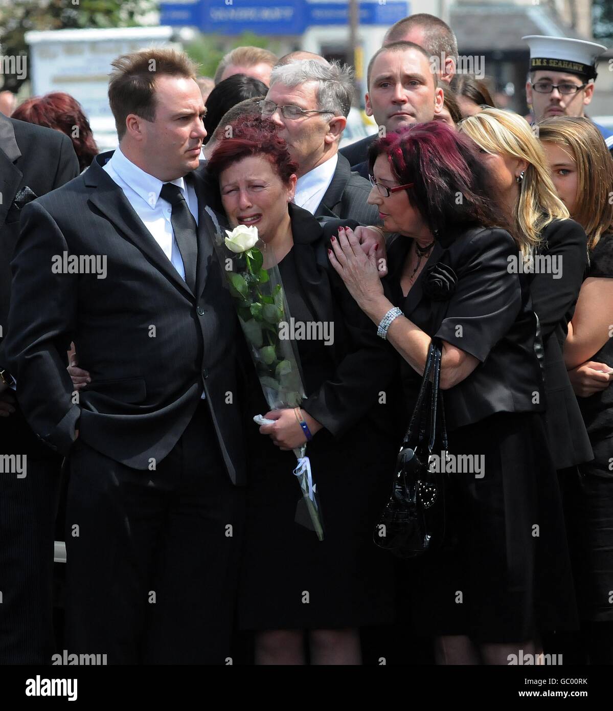 Trooper Christopher Whiteside funeral Stock Photo - Alamy