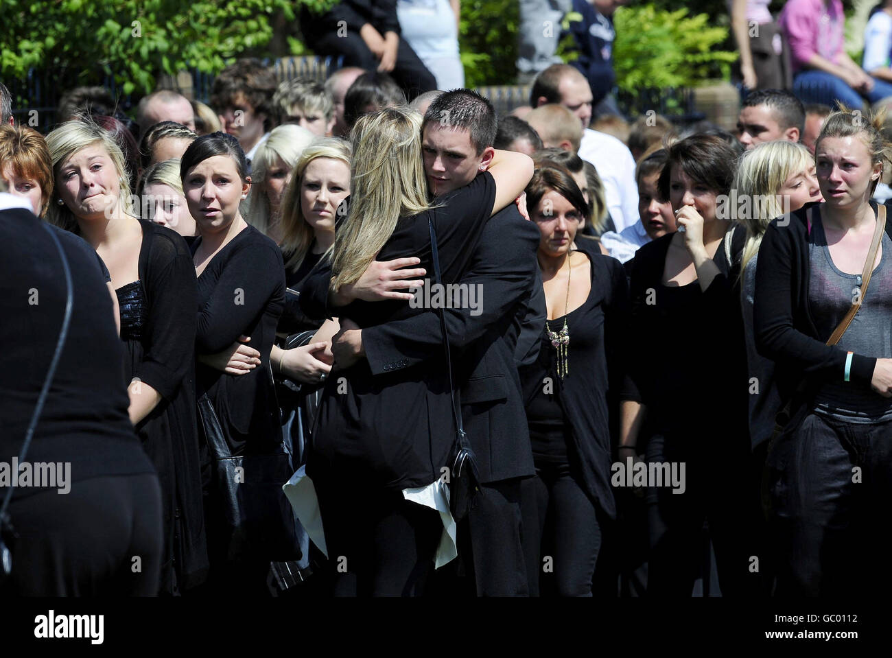 Family and friends of Rifleman James Backhouse during the funeral ...