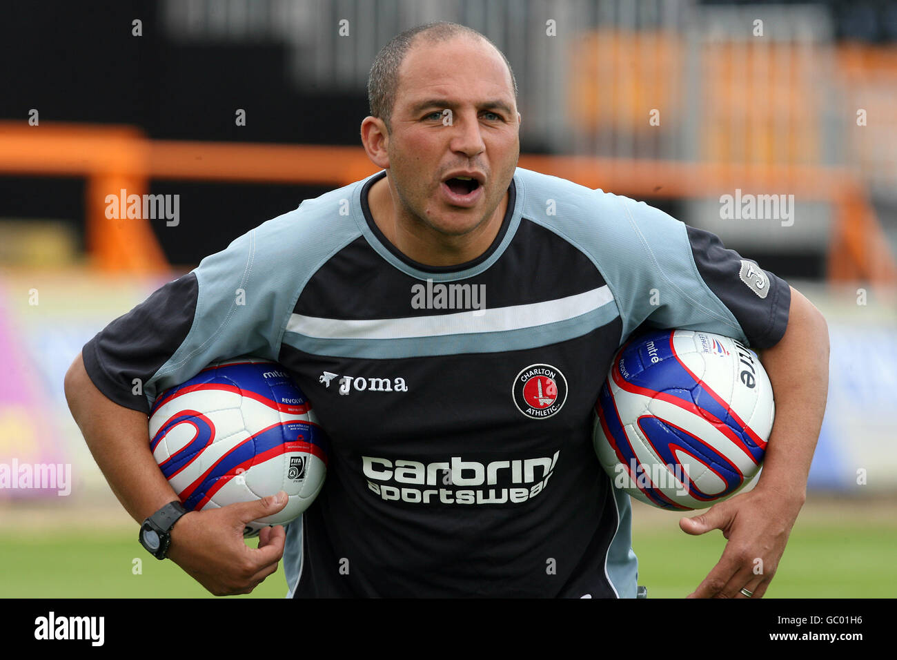 Charlton athletic reserve team coach damian matthew during pre match ...