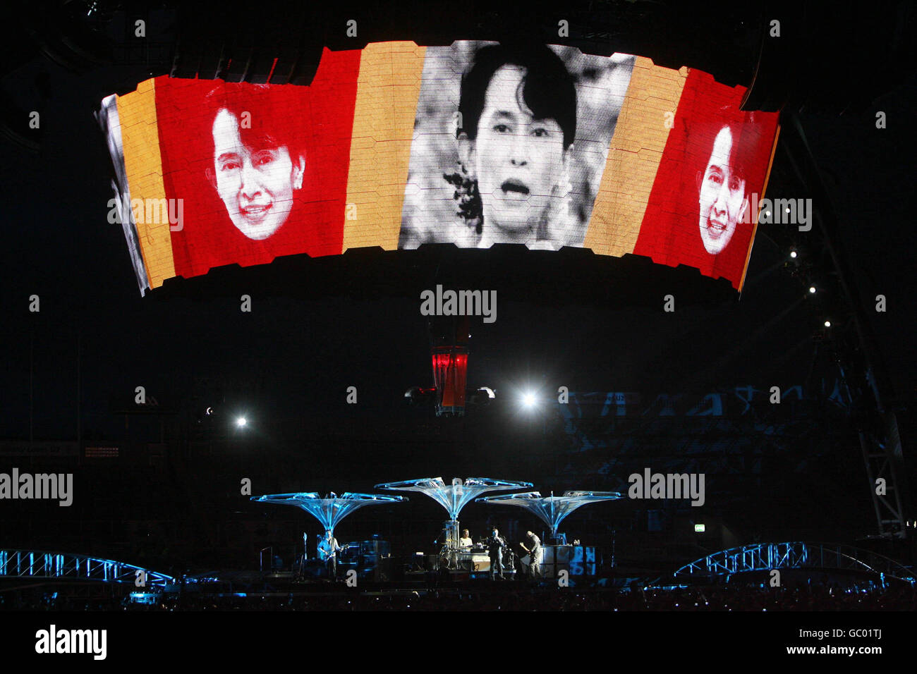U2 in concert - Dublin Stock Photo - Alamy