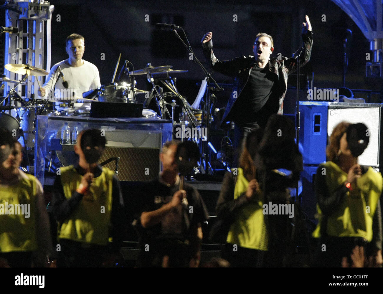 U2 in concert - Dublin Stock Photo - Alamy