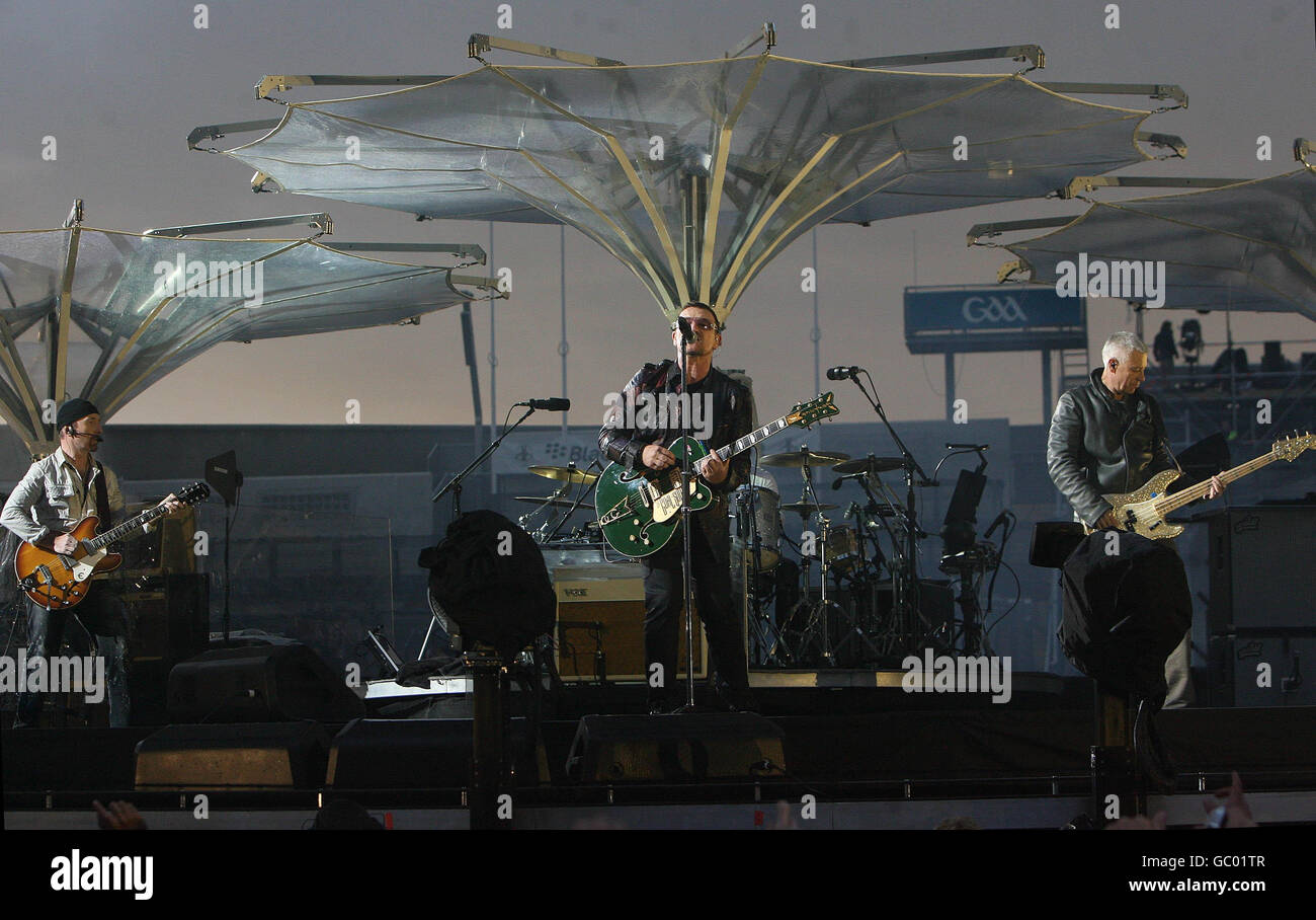 U2 in concert - Dublin Stock Photo - Alamy