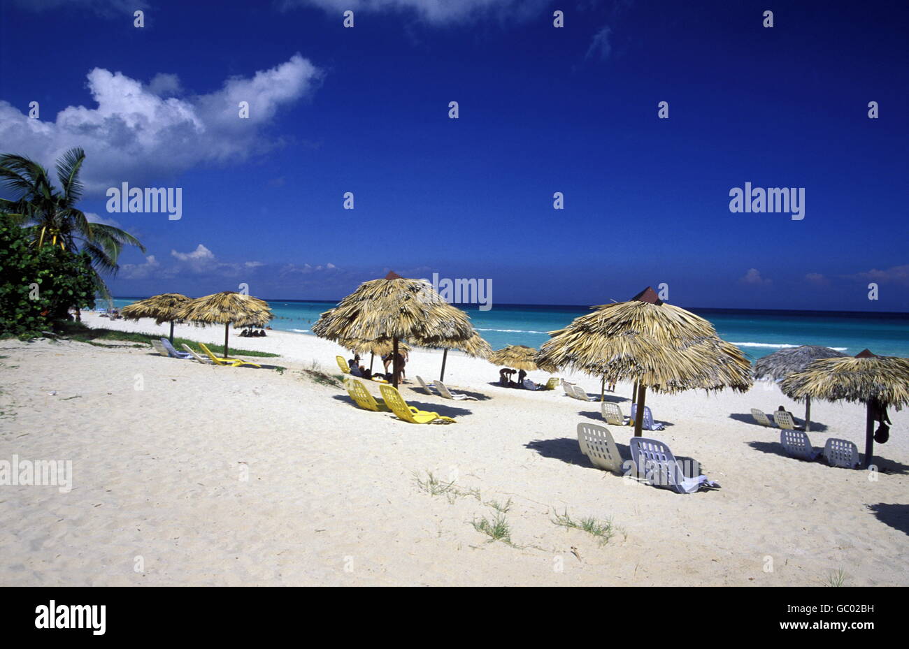 a beach on the coast of Varadero on Cuba in the caribbean sea Stock ...