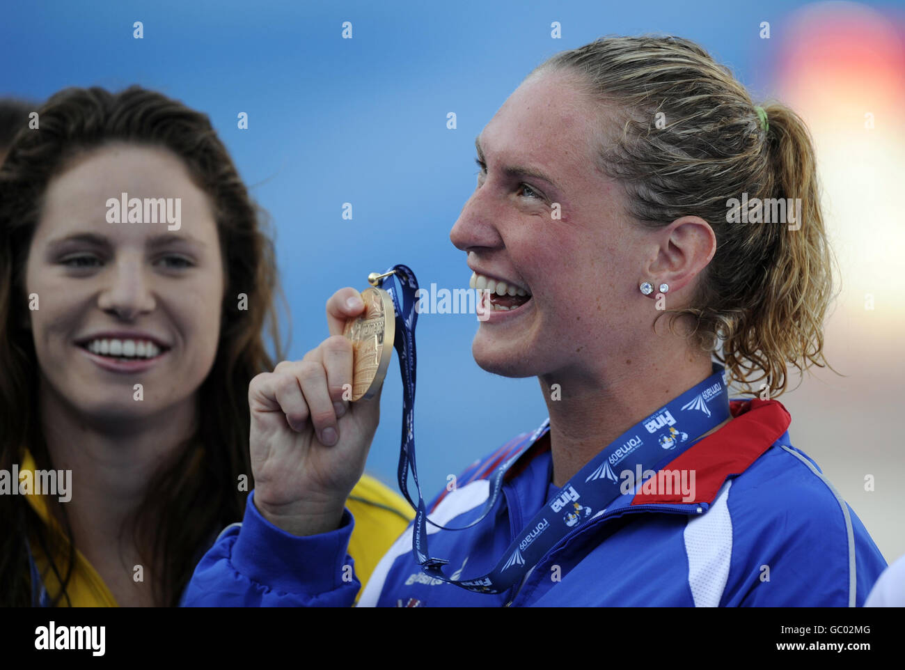 Great Britain's Gemma Spofforth after winning the gold medal and ...
