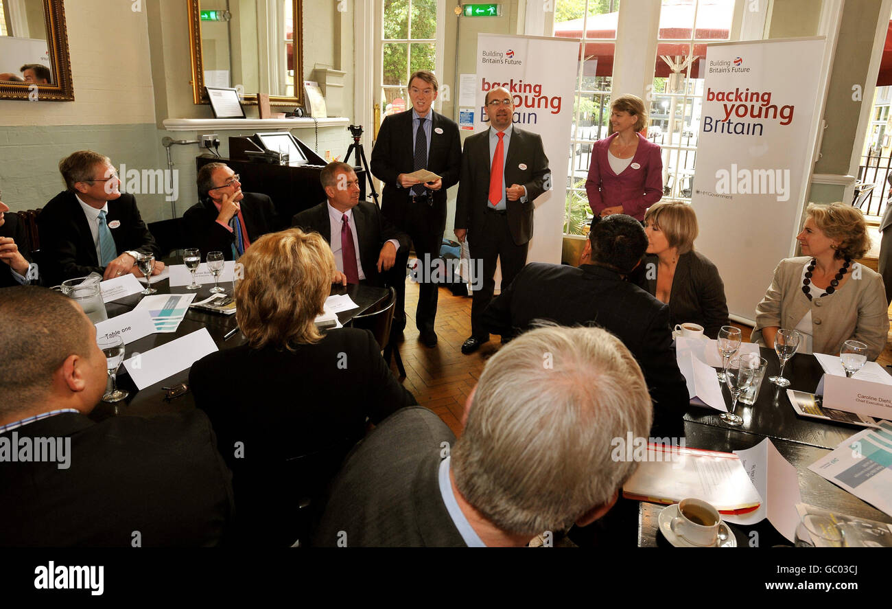 Backing young Britain campaign Stock Photo - Alamy