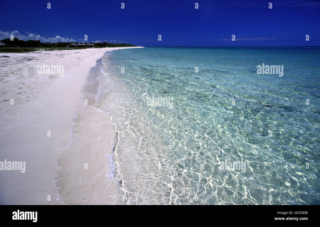 a beach on the coast of Varadero on Cuba in the caribbean sea Stock ...
