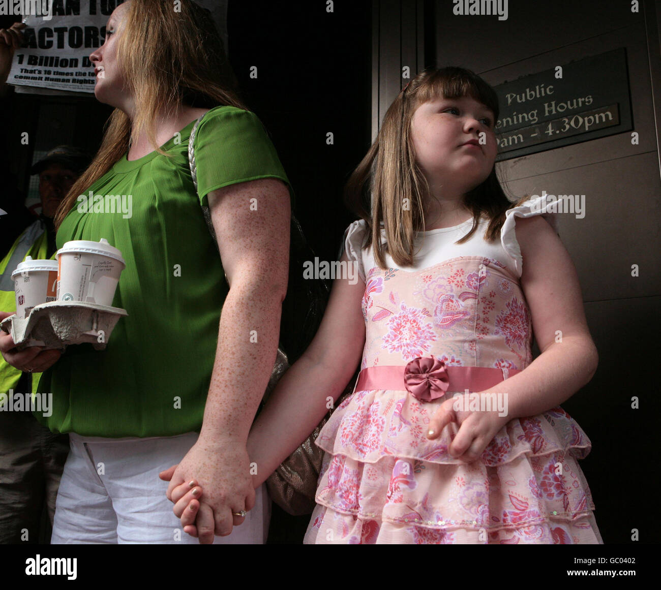 India Harrison with mother Johann. India was one of the Corby children ...