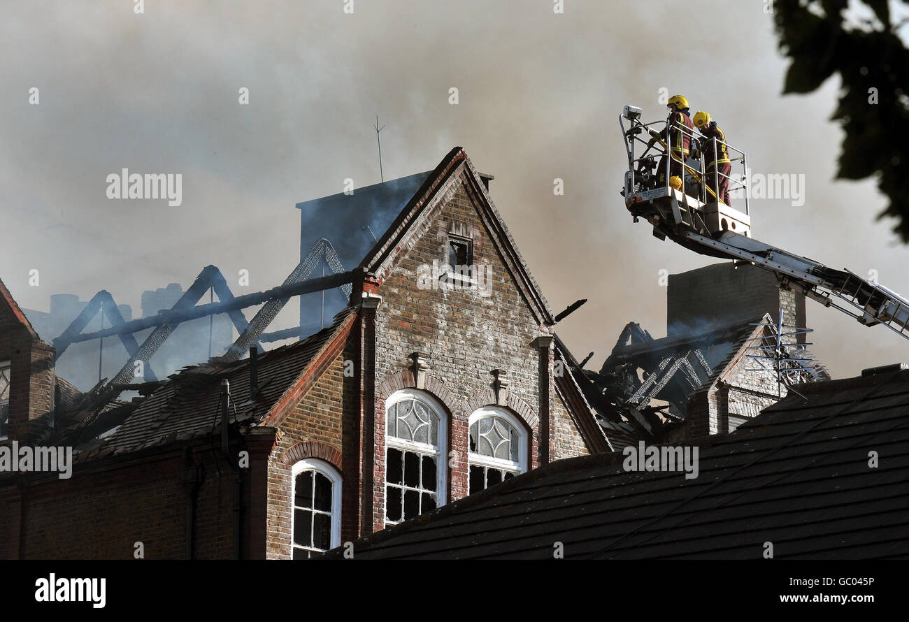 Fire damage to a school building hi-res stock photography and images ...