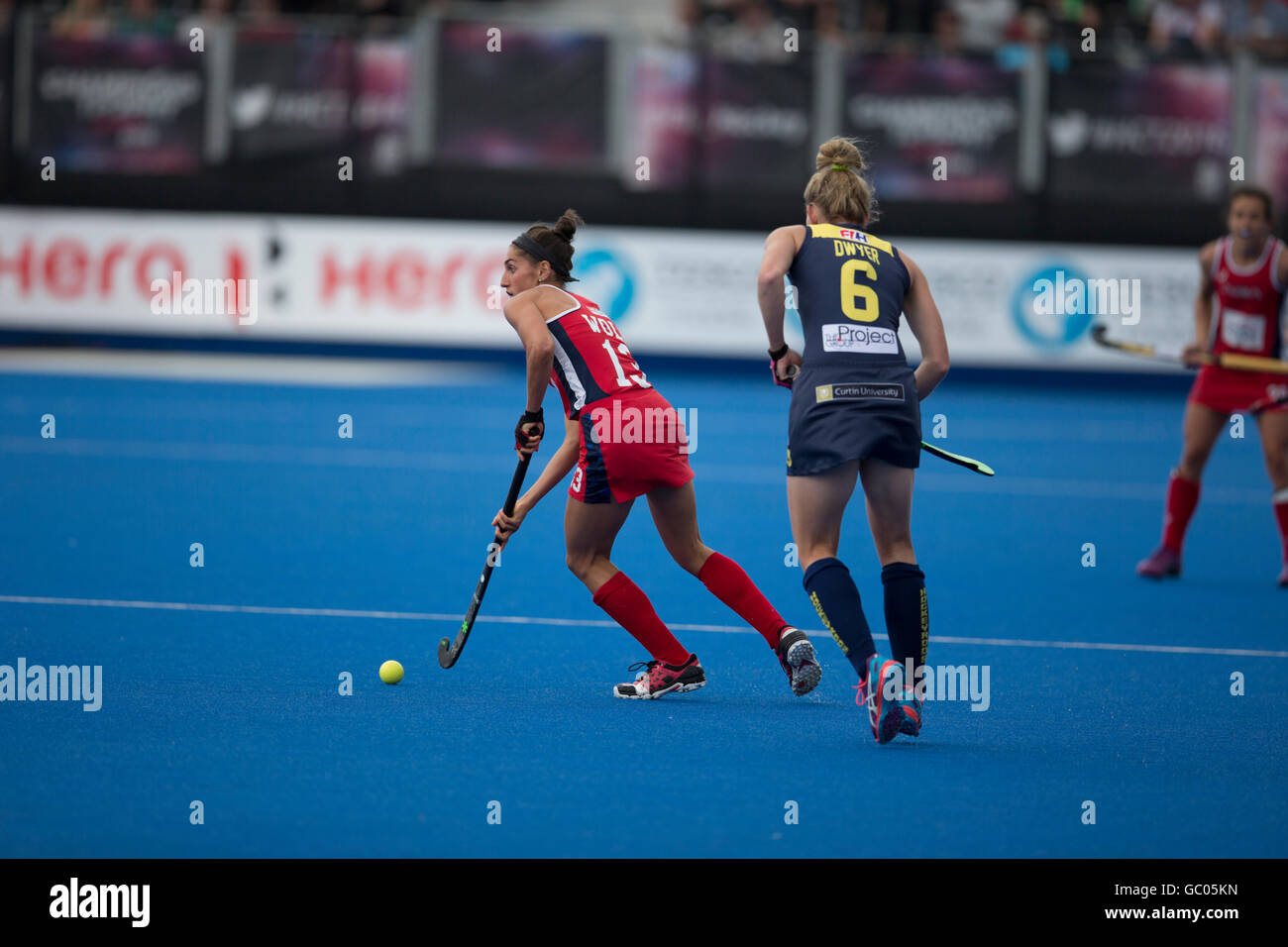 Investec Women's Hockey, Champions Trophy, June 2016, London. Emily ...