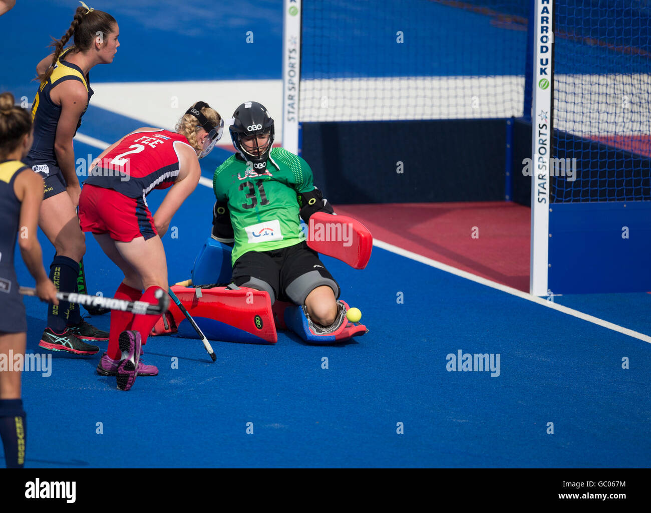 Investec Women's Hockey, Champions Trophy, June 2016, London. Goal ...