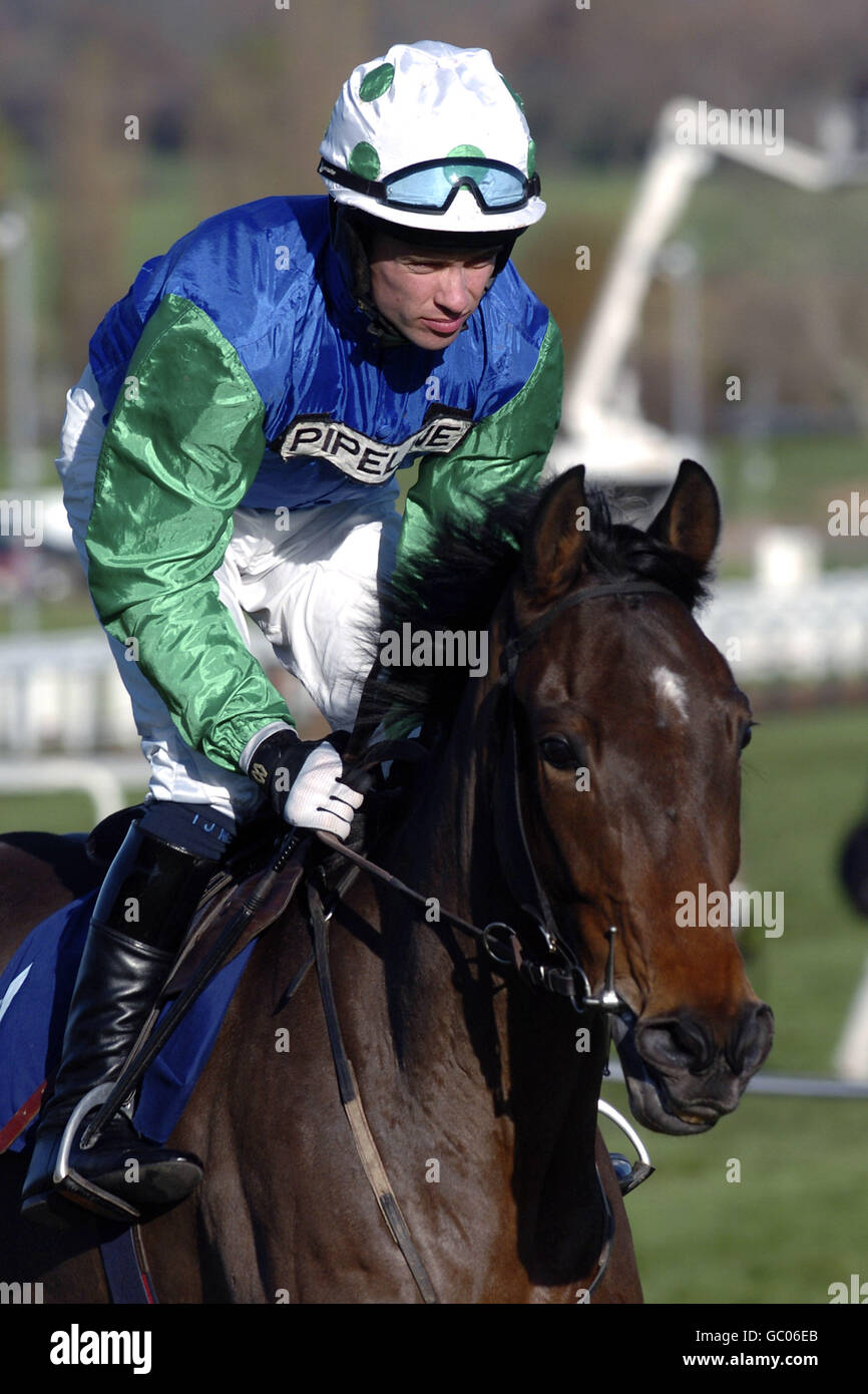 Horse Racing - Cheltenham Races. Jockey Timmy Murphy on Vodka Bleu goes ...