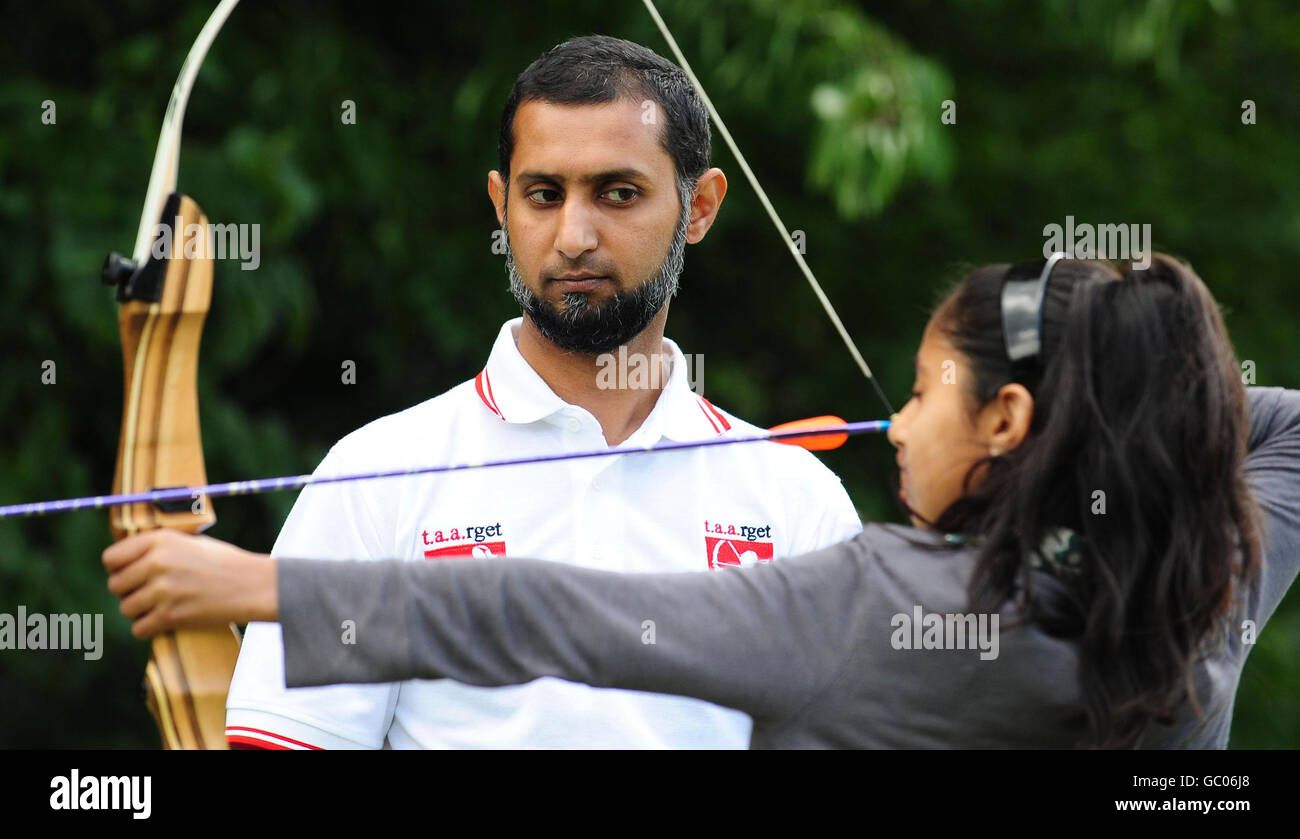 Child takes aim sport in community event held mirfield showground hi ...