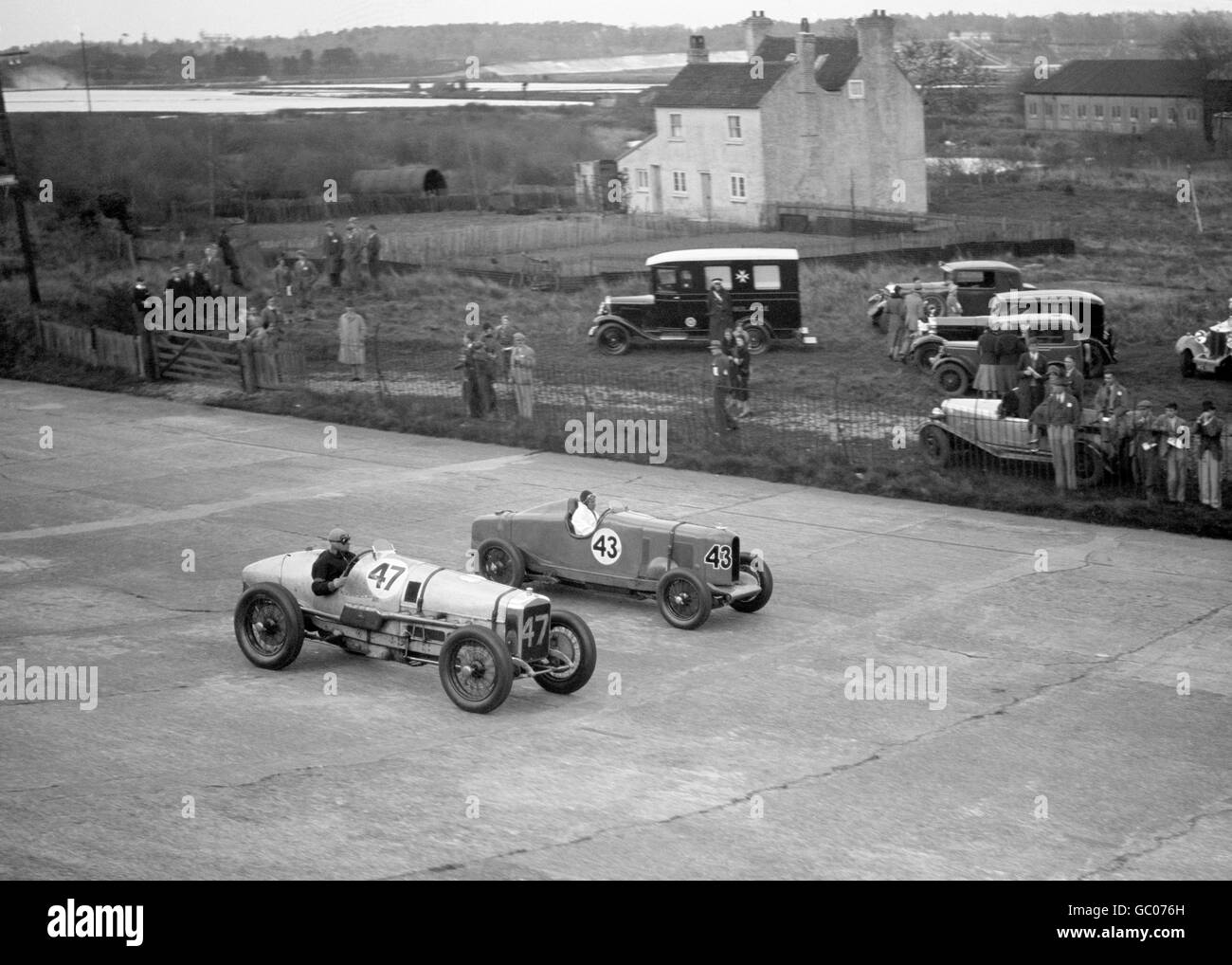 Motor Racing - British Empire Race - Brooklands Stock Photo - Alamy