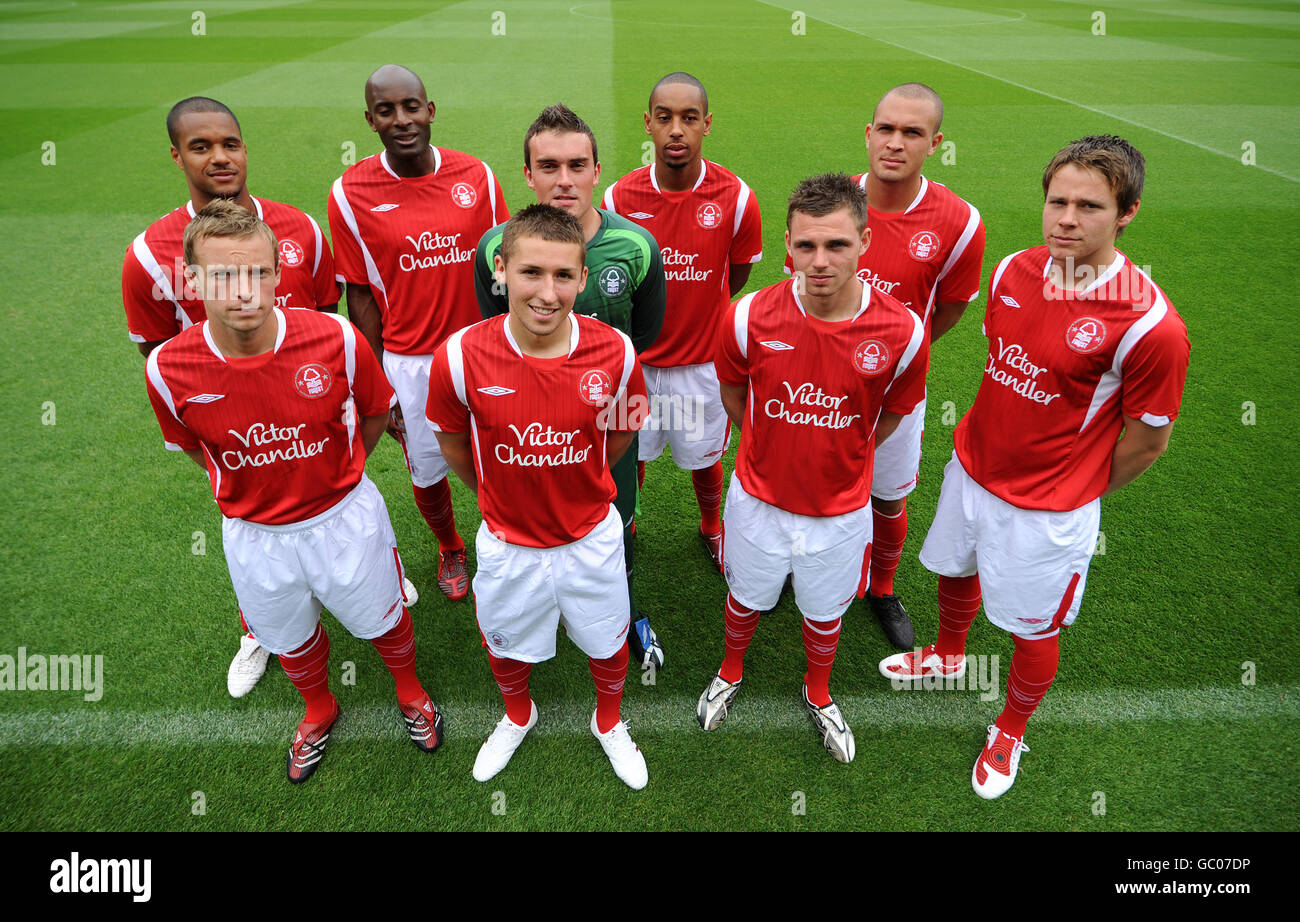 Nottingham forests new signings l to r hi-res stock photography and ...