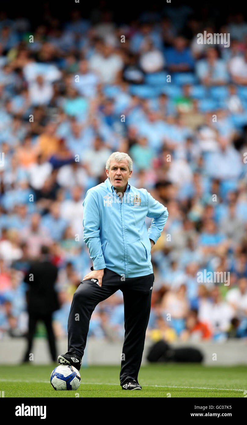 Manchester City's manager Mark Hughes during the teams' pre season open ...