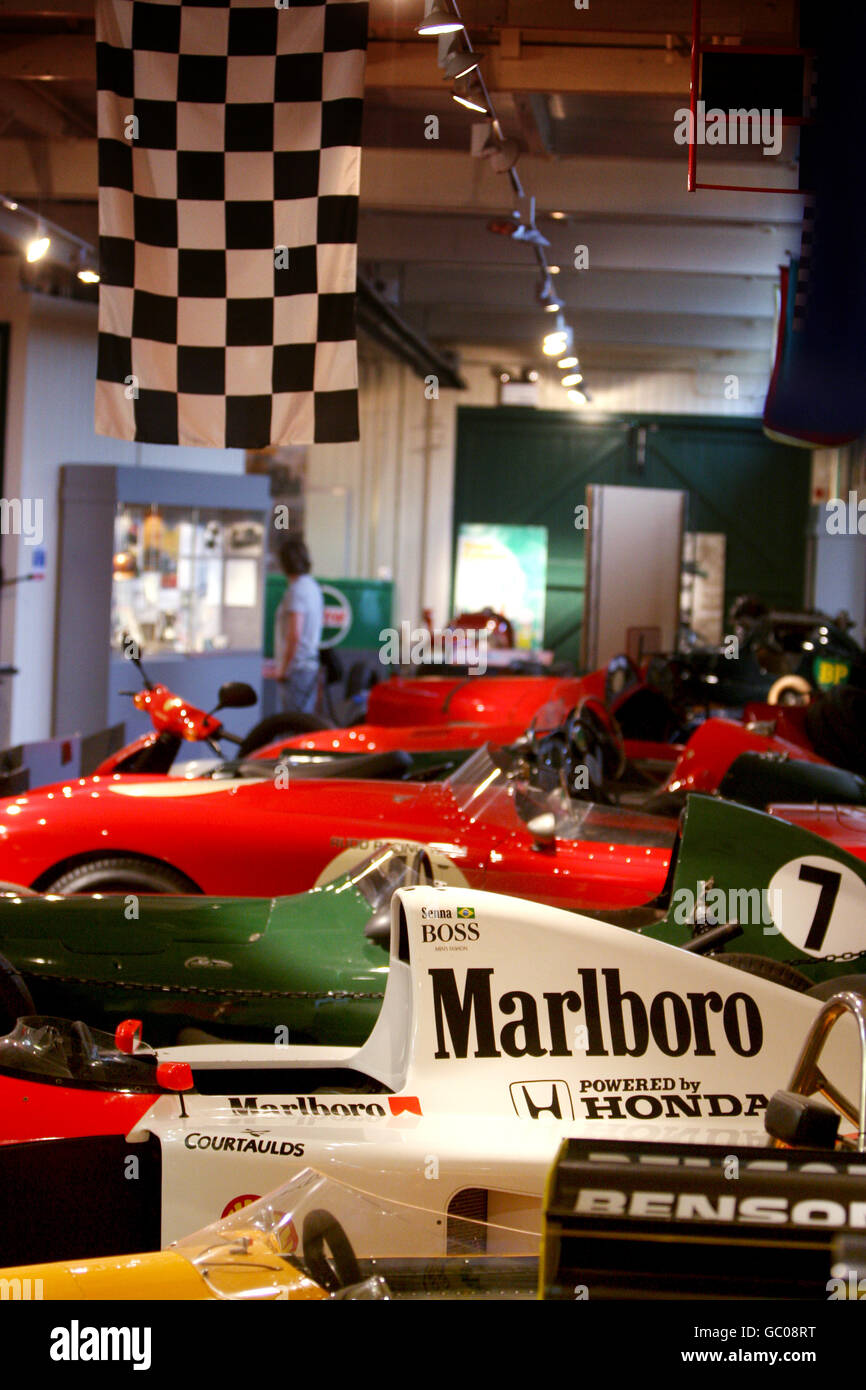 Transport - Car Displays - Brooklands Museum. Racing cars on display at ...