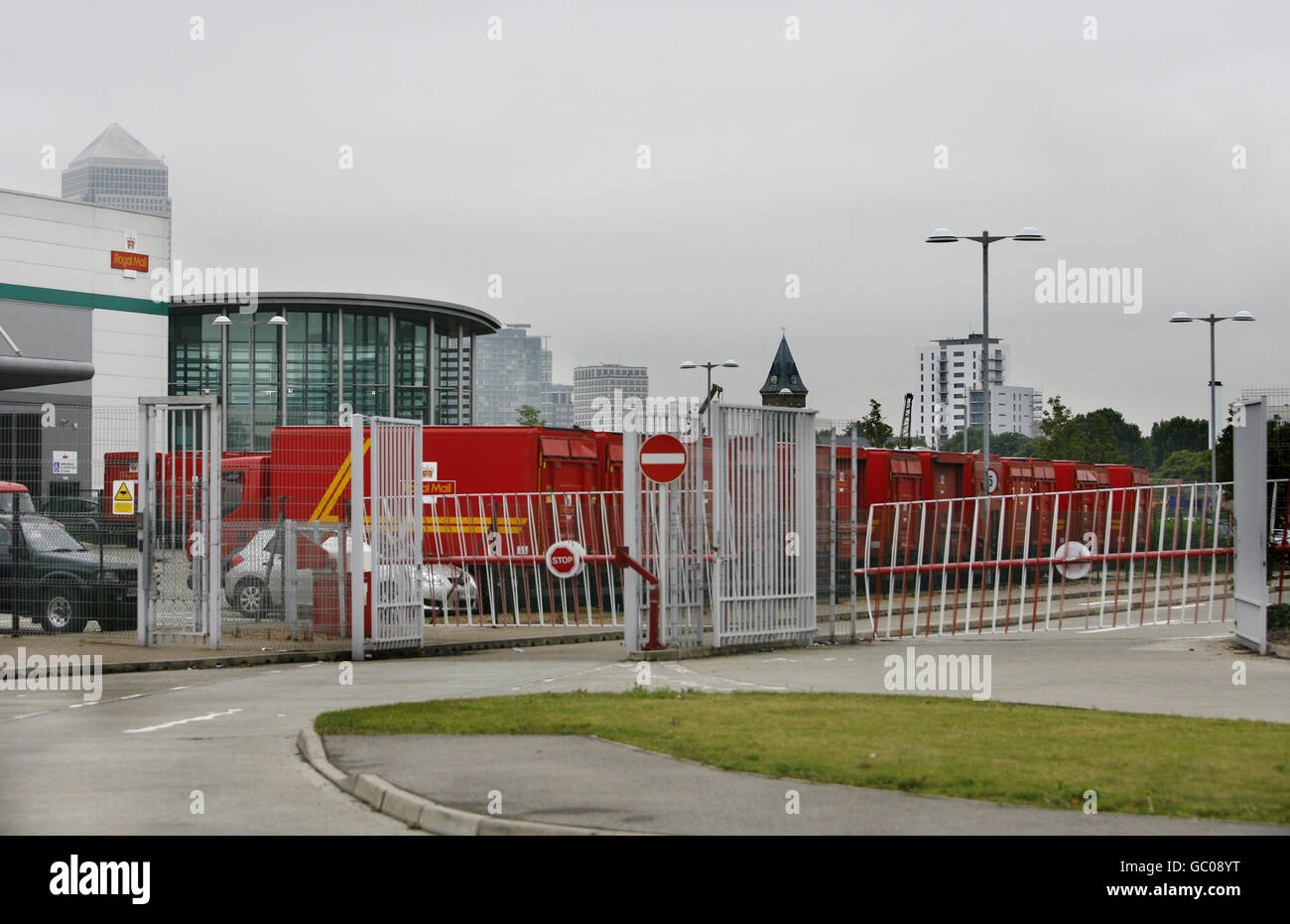 Royal Mail's East London Sorting Office in Bow, east London, as a ...