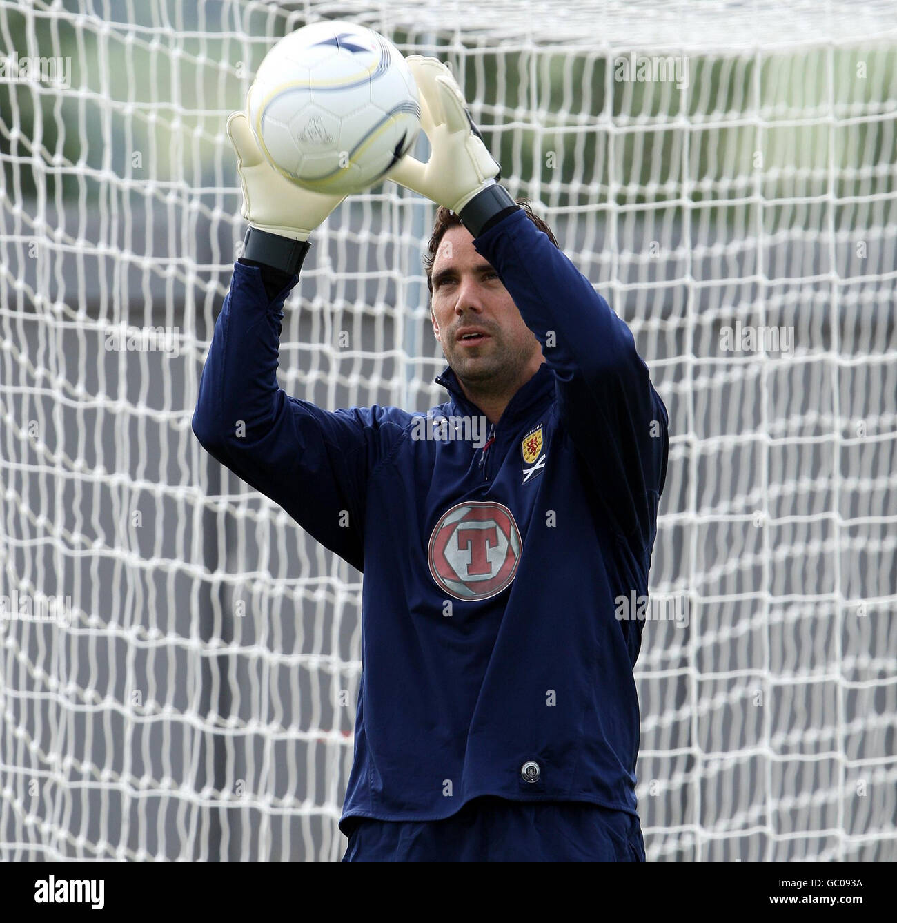 Scotland's Neil Alexander during a training session at the Strathclyde ...