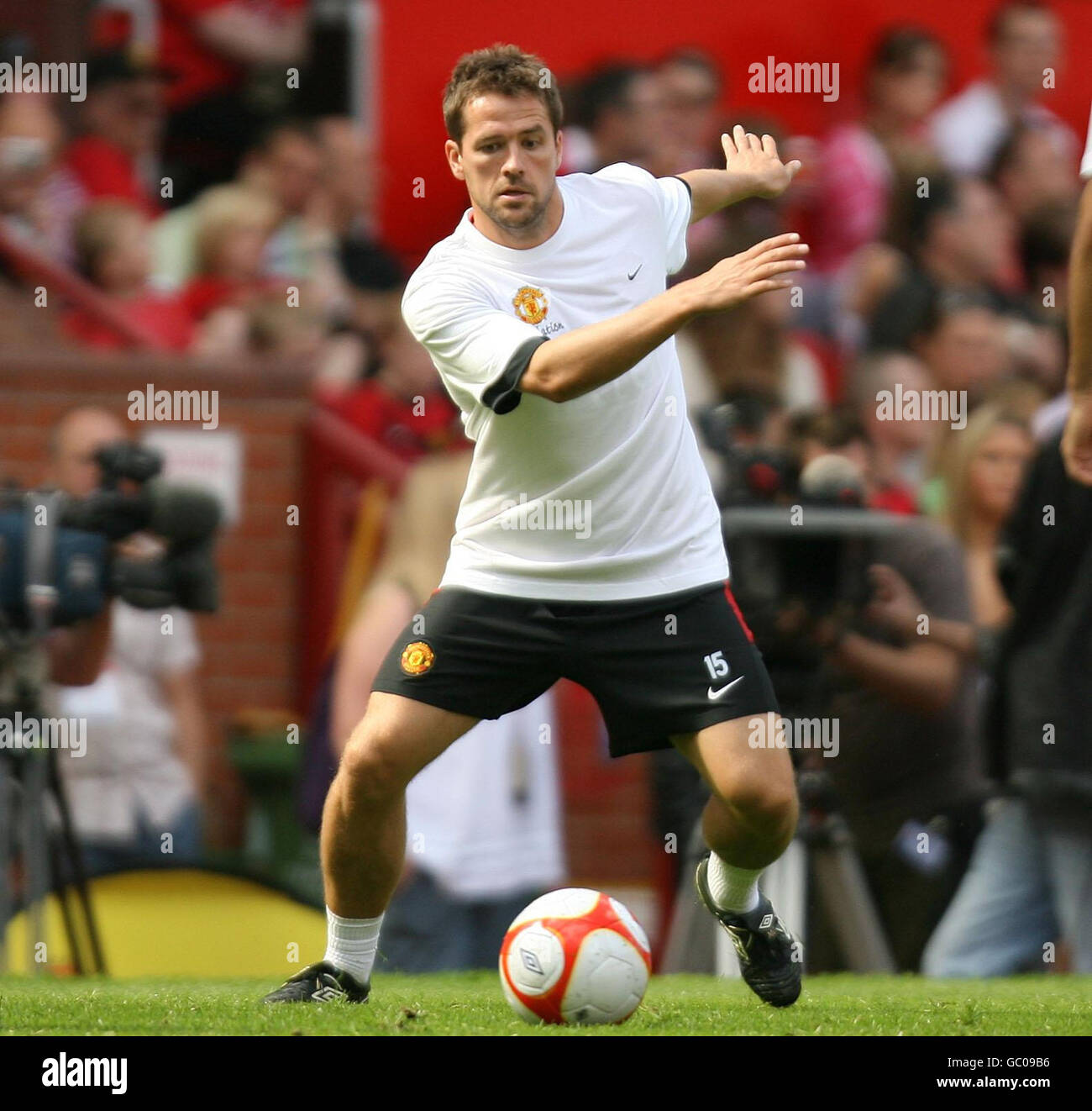 Soccer - Manchester United Training Session - Old Trafford Stock Photo ...