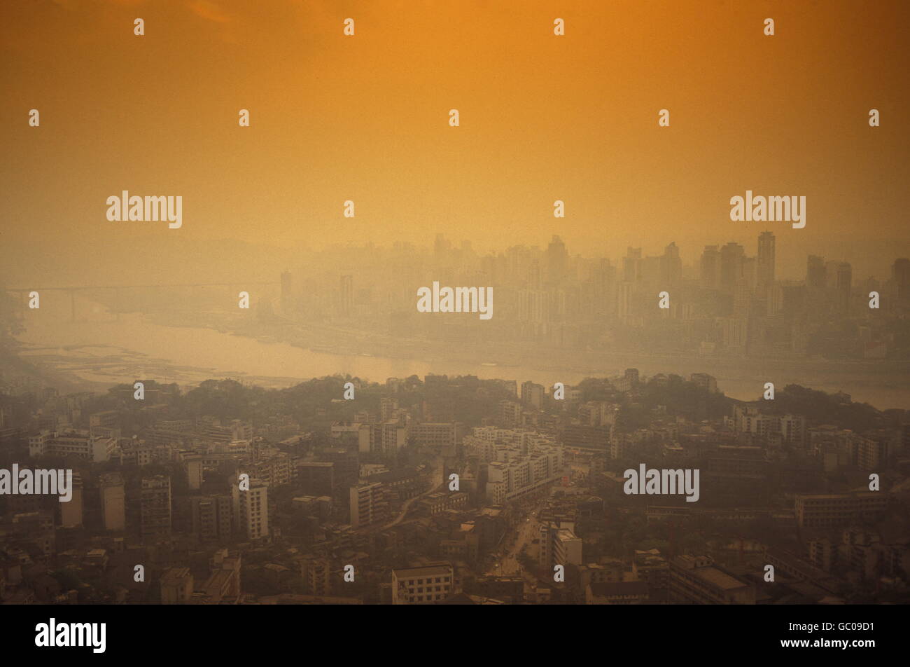 the city of Chongqing in the province of Sichuan in china in east asia ...