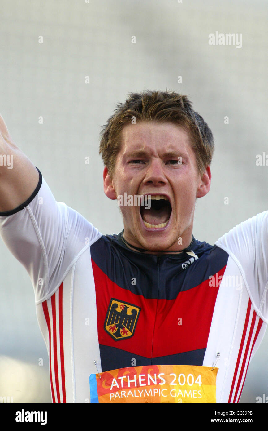 Athletics - Athens Paralympic Games 2004 - Men's T42 200m - Final Stock ...