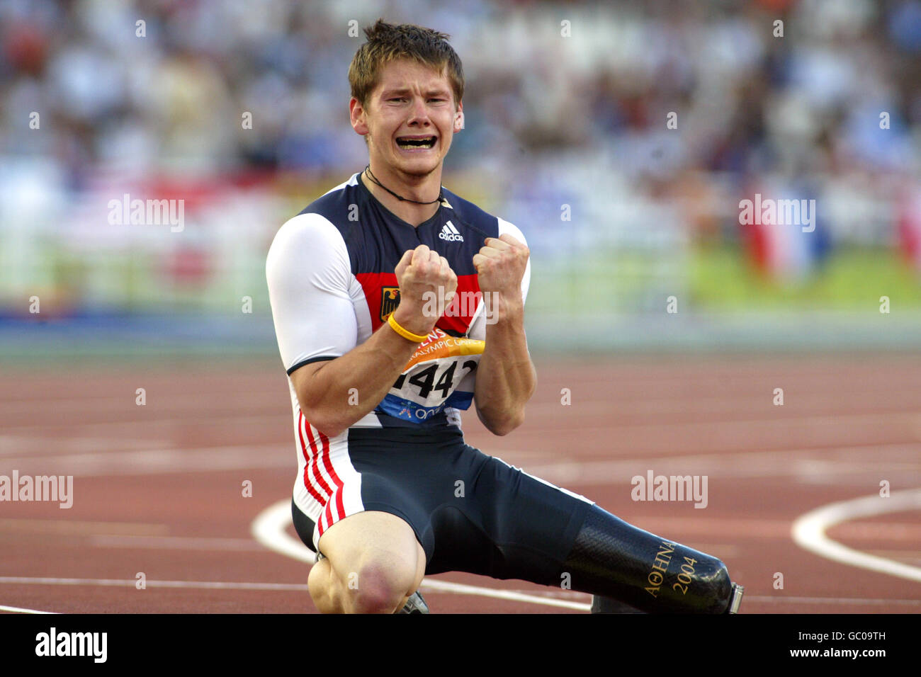 Athletics - Athens Paralympic Games 2004 - Men's T42 200m - Final Stock ...