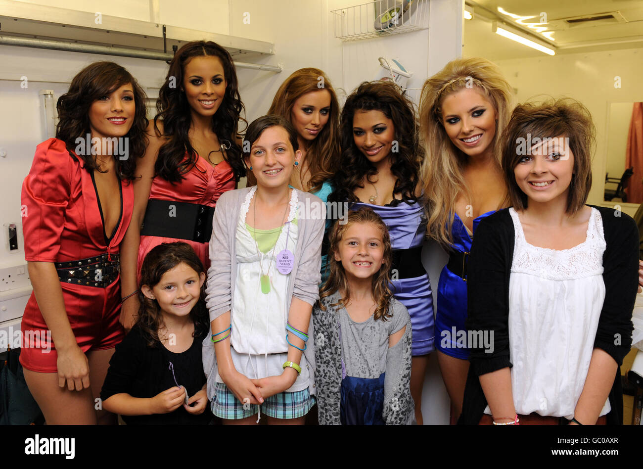 The Saturdays (left to right - Frankie, Rochelle, Una, Vanessa and ...