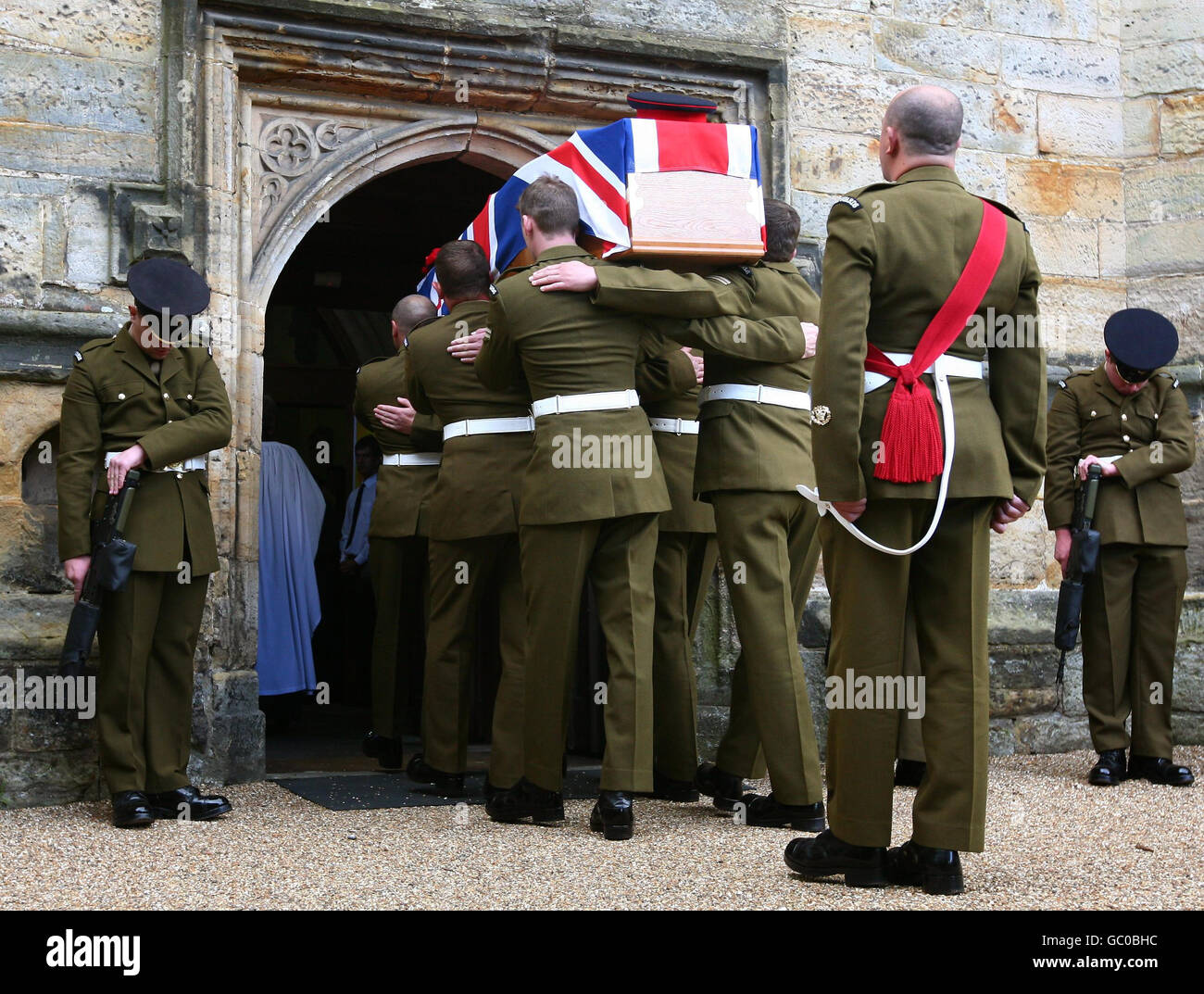 Private John Brackpool funeral Stock Photo - Alamy