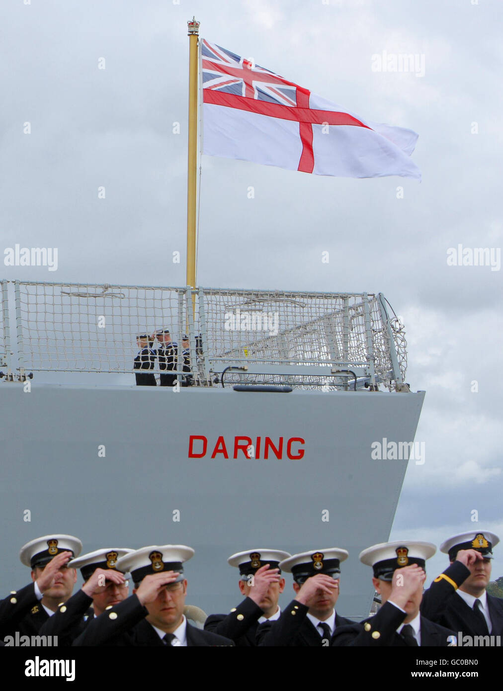 HMS Daring ceremony Stock Photo - Alamy