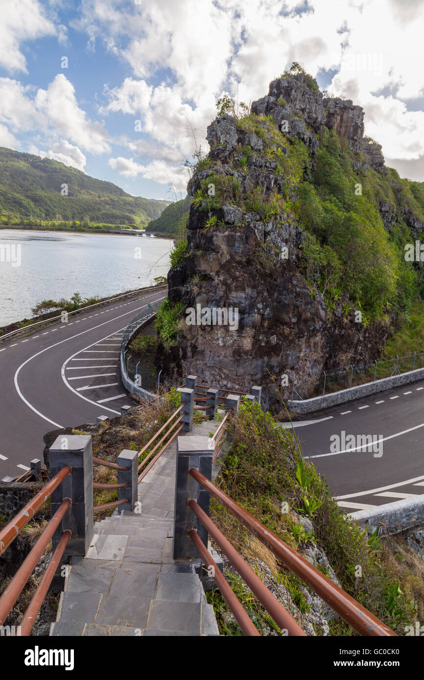Baie du Cap Mauritius Maconde viewpoint Stock Photo - Alamy