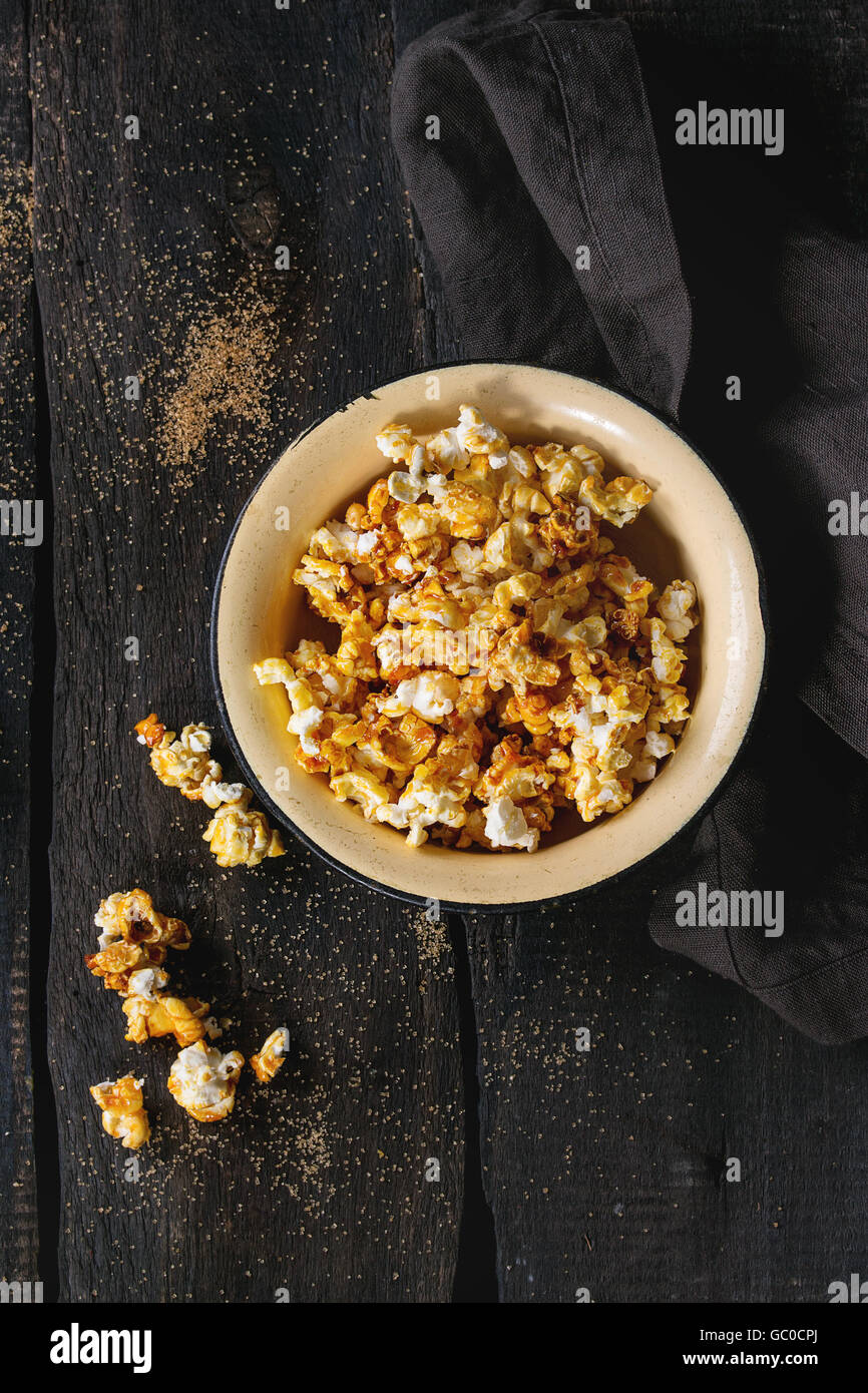 Prepared salted popcorn Stock Photo - Alamy